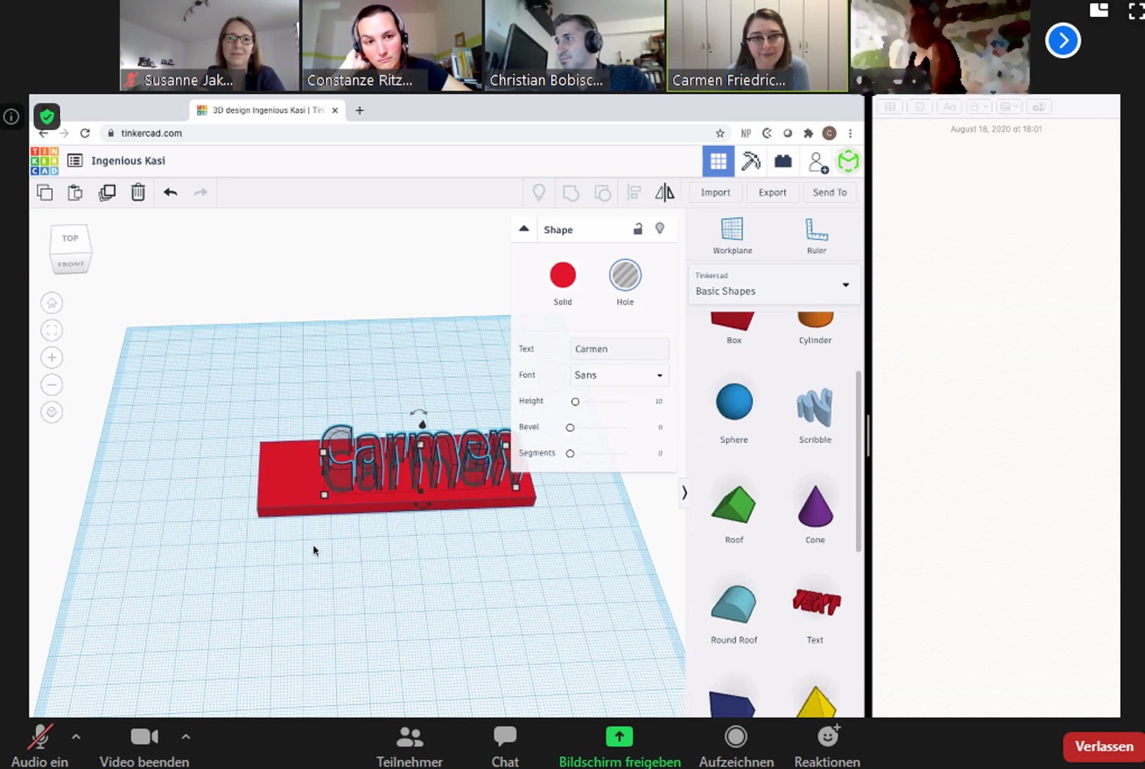 Fourth online session with the German cMDF community of makers, SMEs and consumers - iPRODUCE